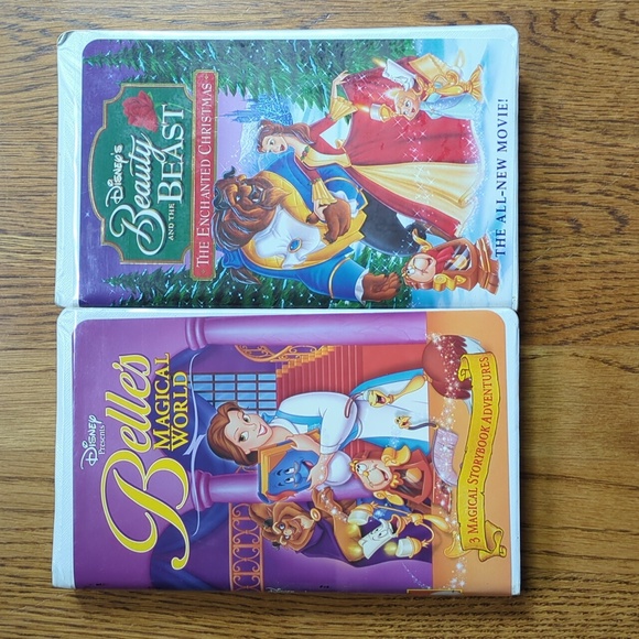 Disney | Other | Set Of 2 Vintage Disney Princesses Vhs Tapes Movies ...